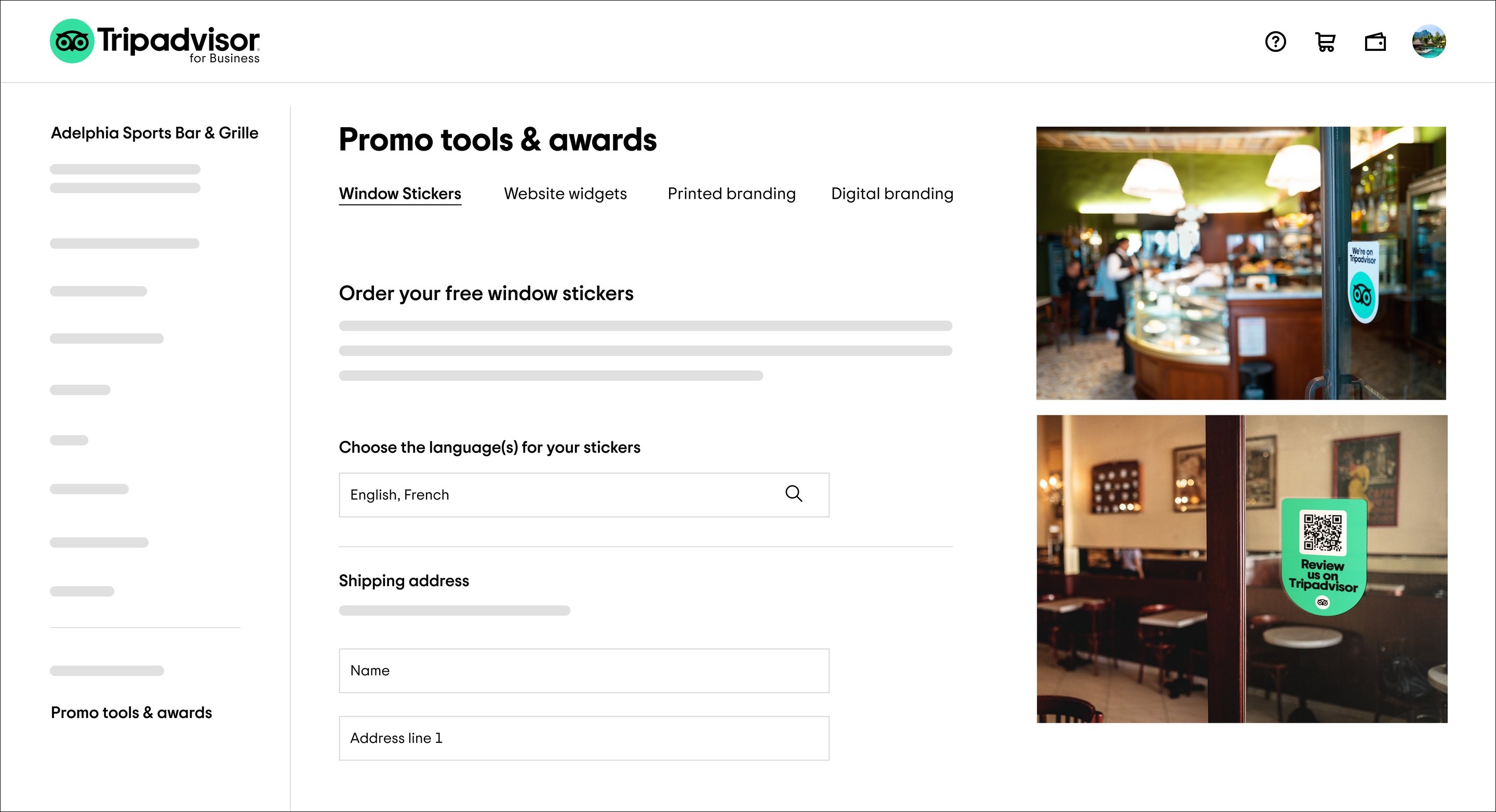 Boost your business reputation with free Tripadvisor stickers