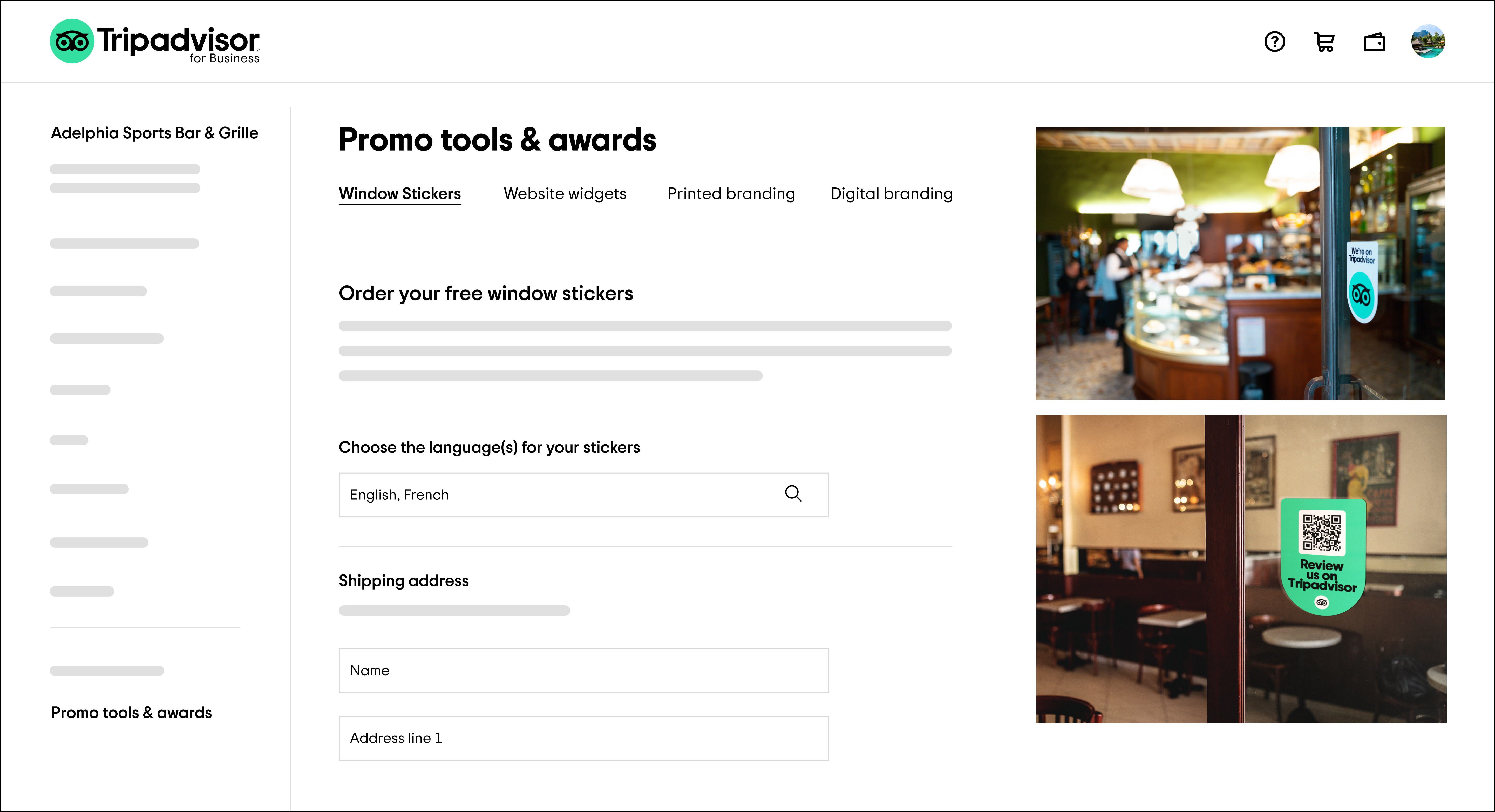 Boost your business reputation with free Tripadvisor stickers