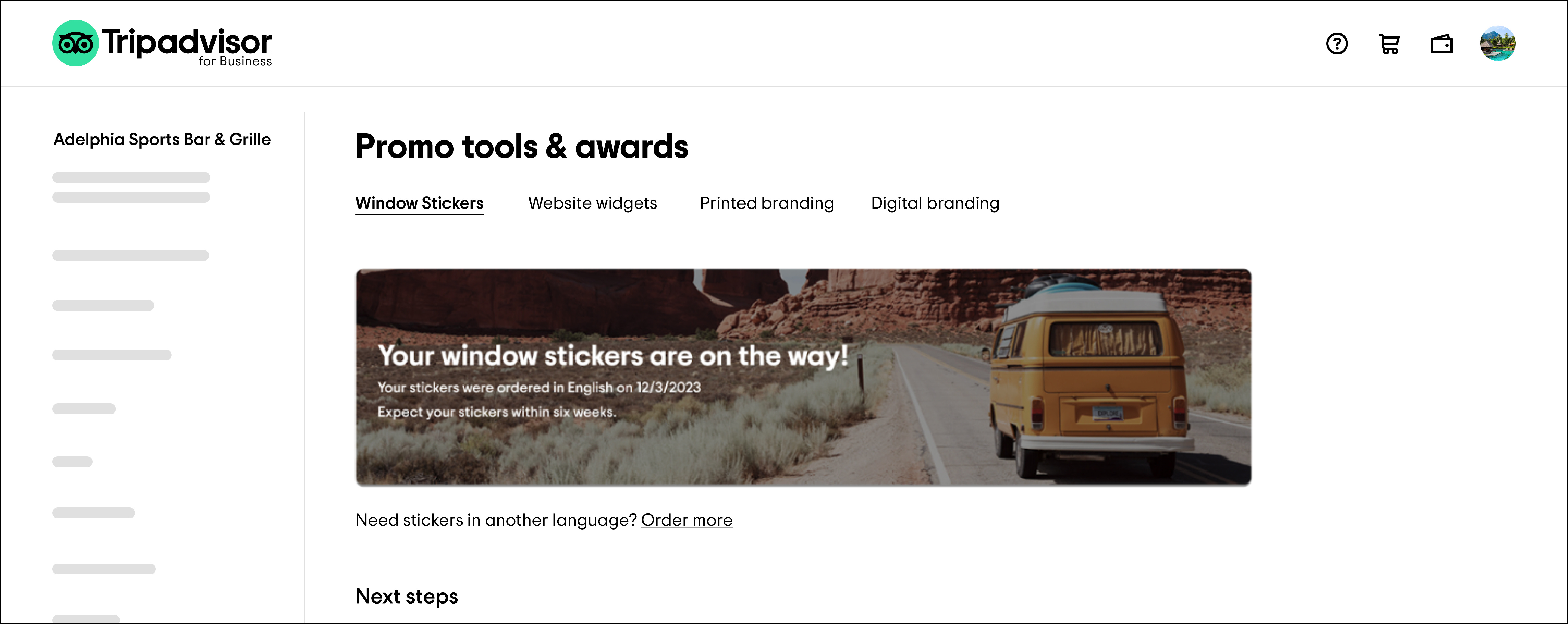 Boost your business reputation with free Tripadvisor stickers